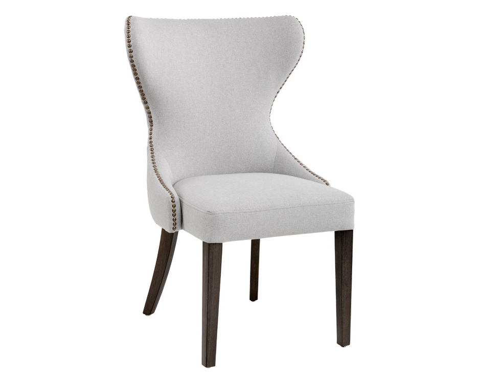 ARIANA DINING CHAIR - LIGHT GREY FABRIC