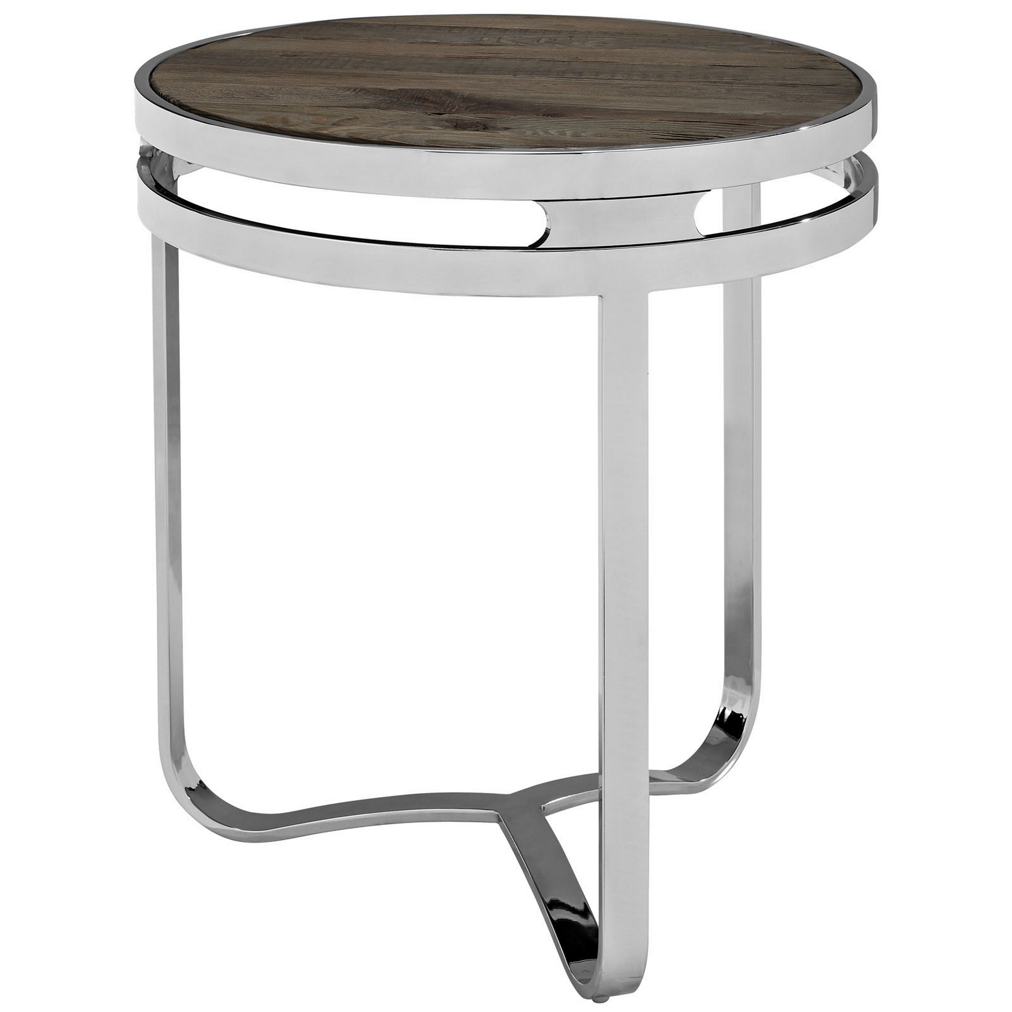 Keira Wood Top Side Table