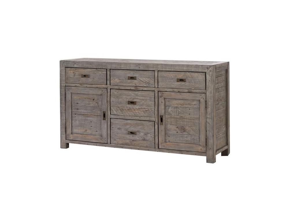 Post & Rail Sideboard 5 Drawer/2 Door
