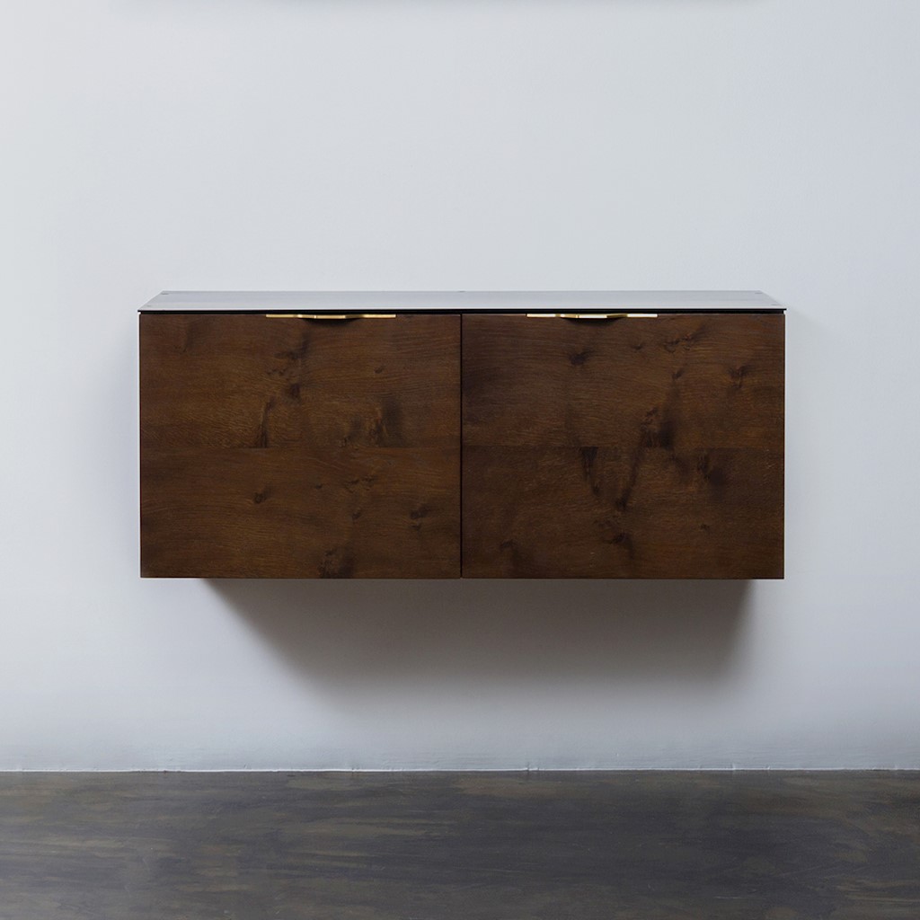 DRIFT SIDEBOARD CABINET IN BLACK METAL TOP