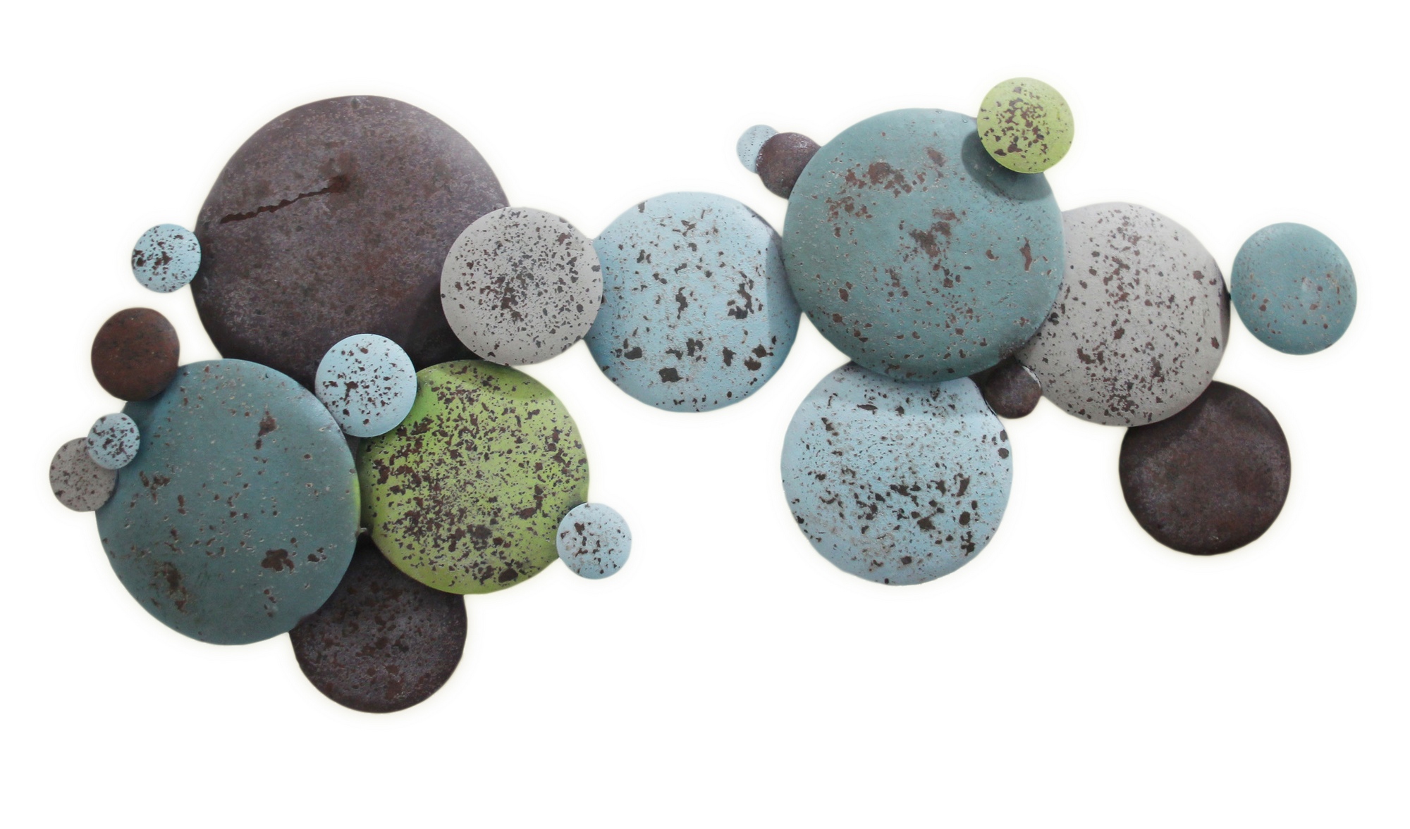 EARTH TONE METAL CIRCLES