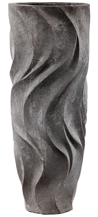 STONE PLANTER POT OUTDOOR GREY
