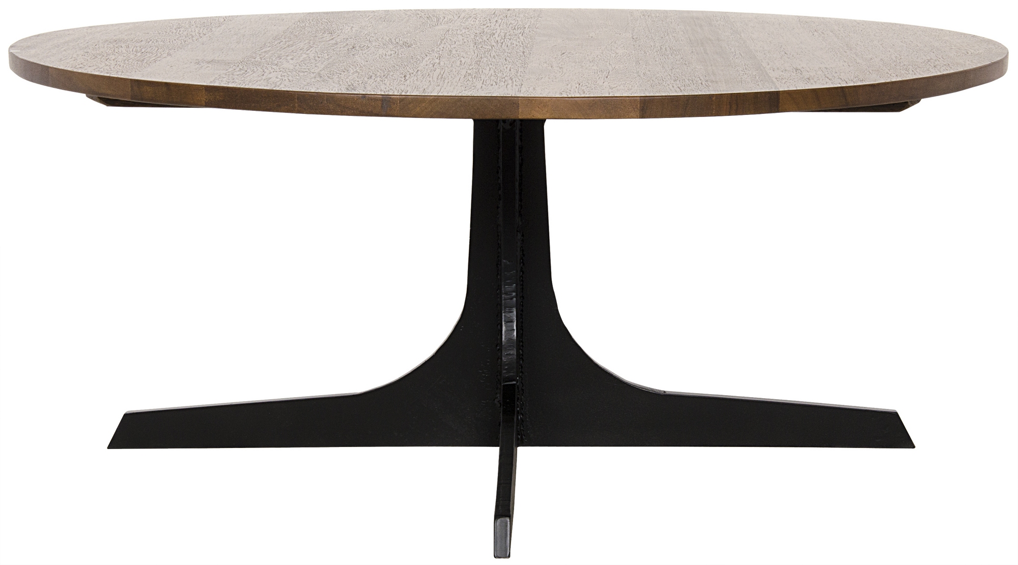 Karl Round Coffee Table, Walnut and Metal