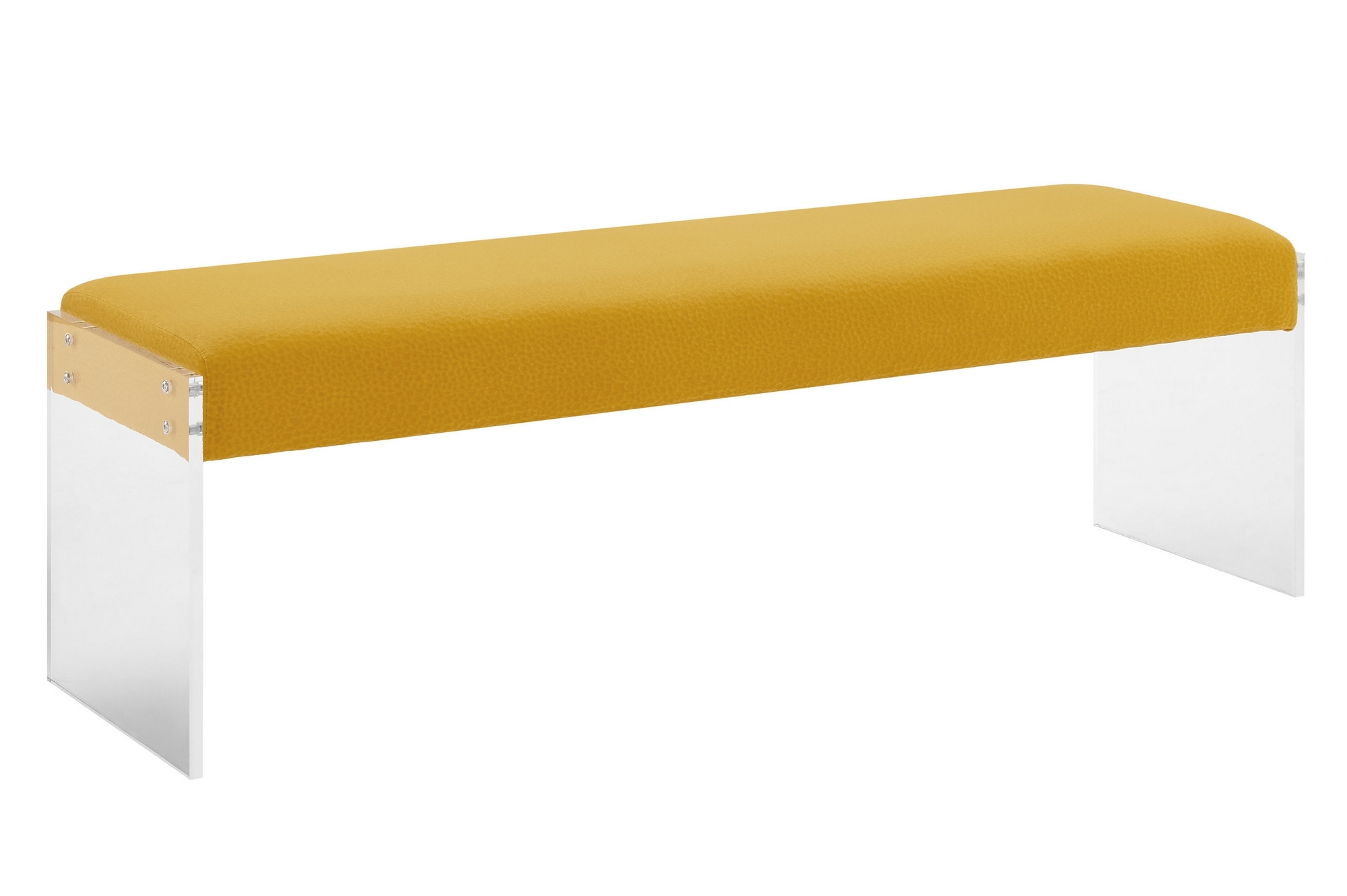 Sol Pebbled Velvet Bench