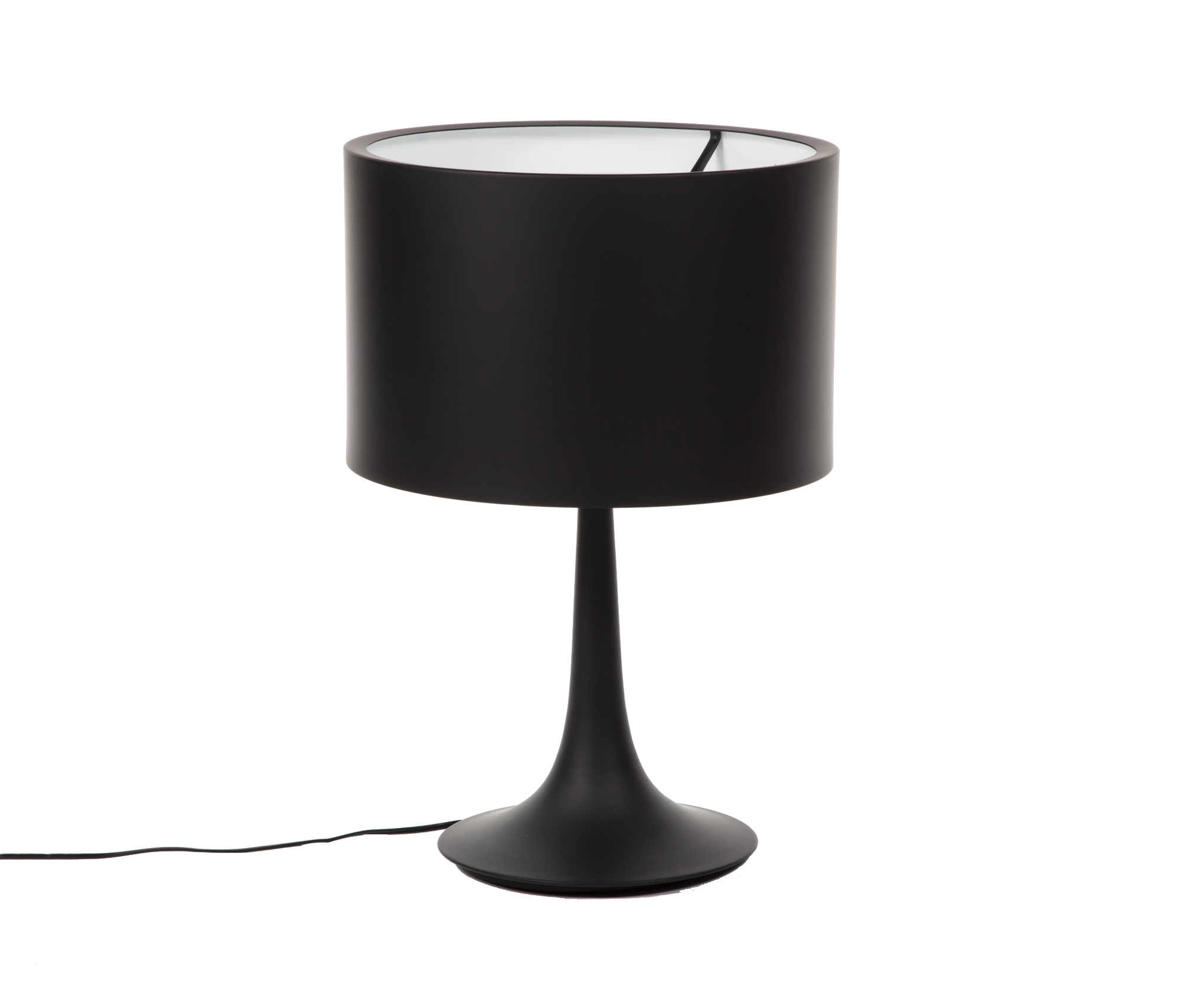 Kane Mid-Century Table Lamp - Matte Black