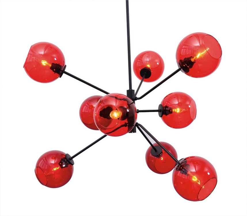 Dalton Large Pendant Lamp, Red