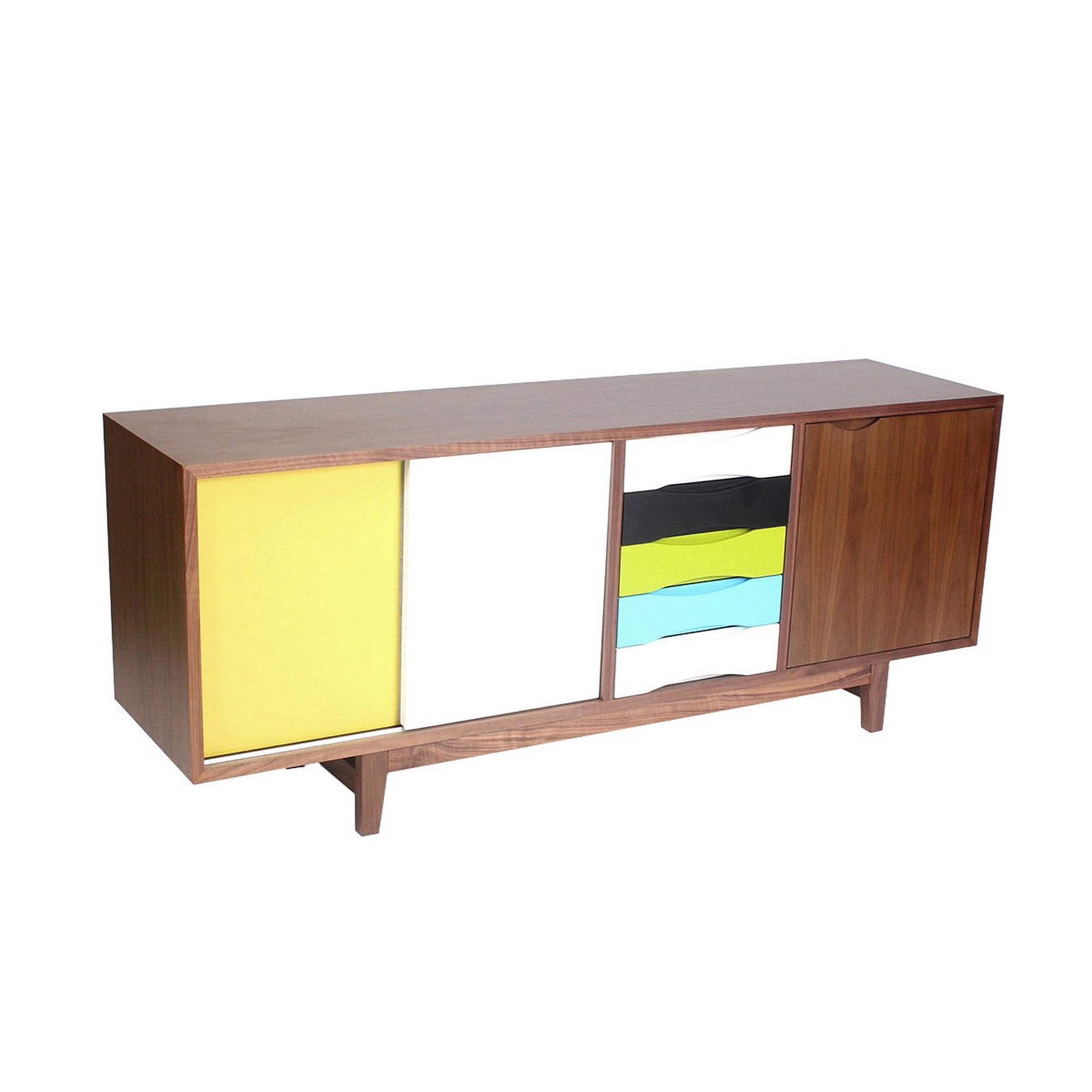 Ronchi Sideboard Yellow - Walnut
