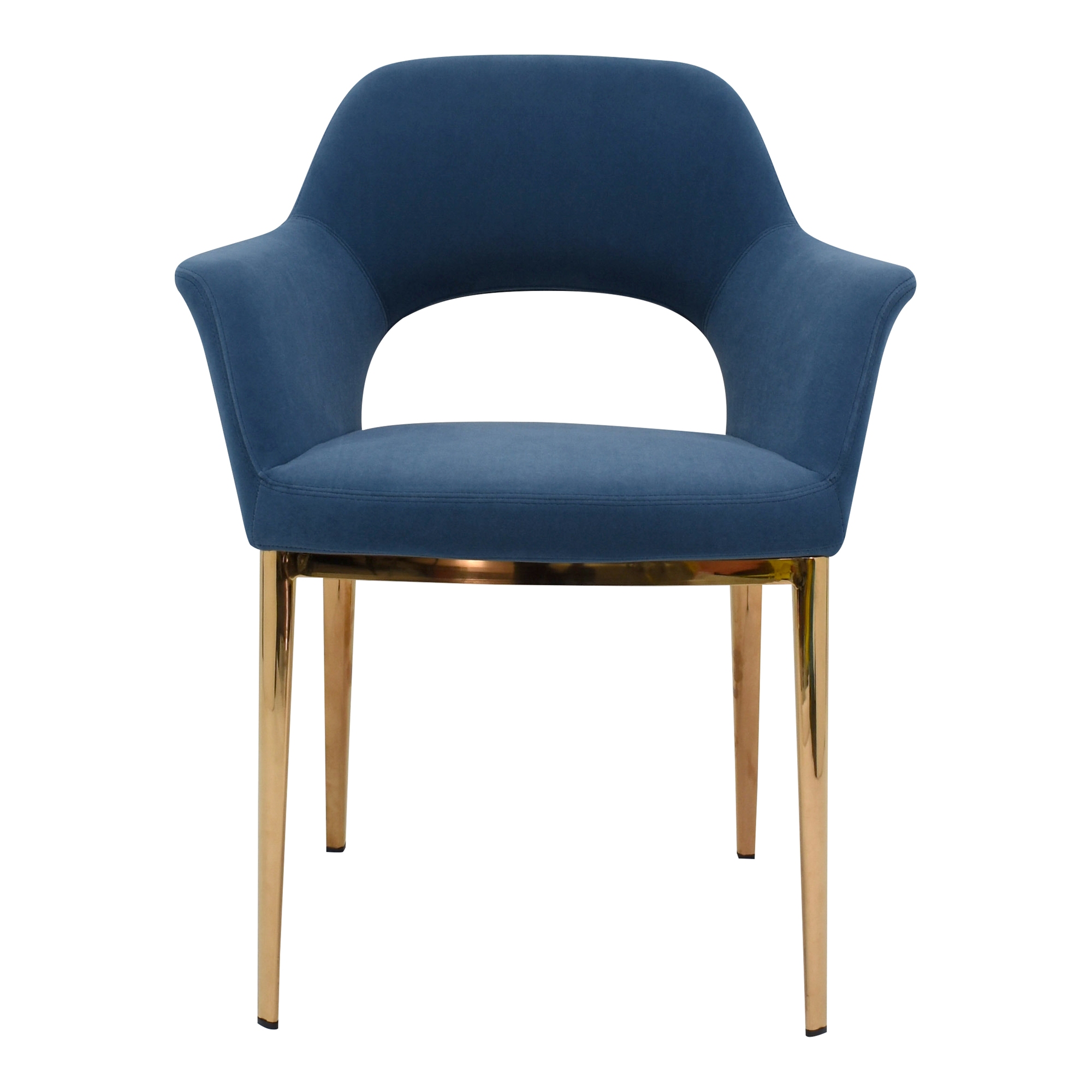 CARMEL DINING CHAIR BLUE VELVET