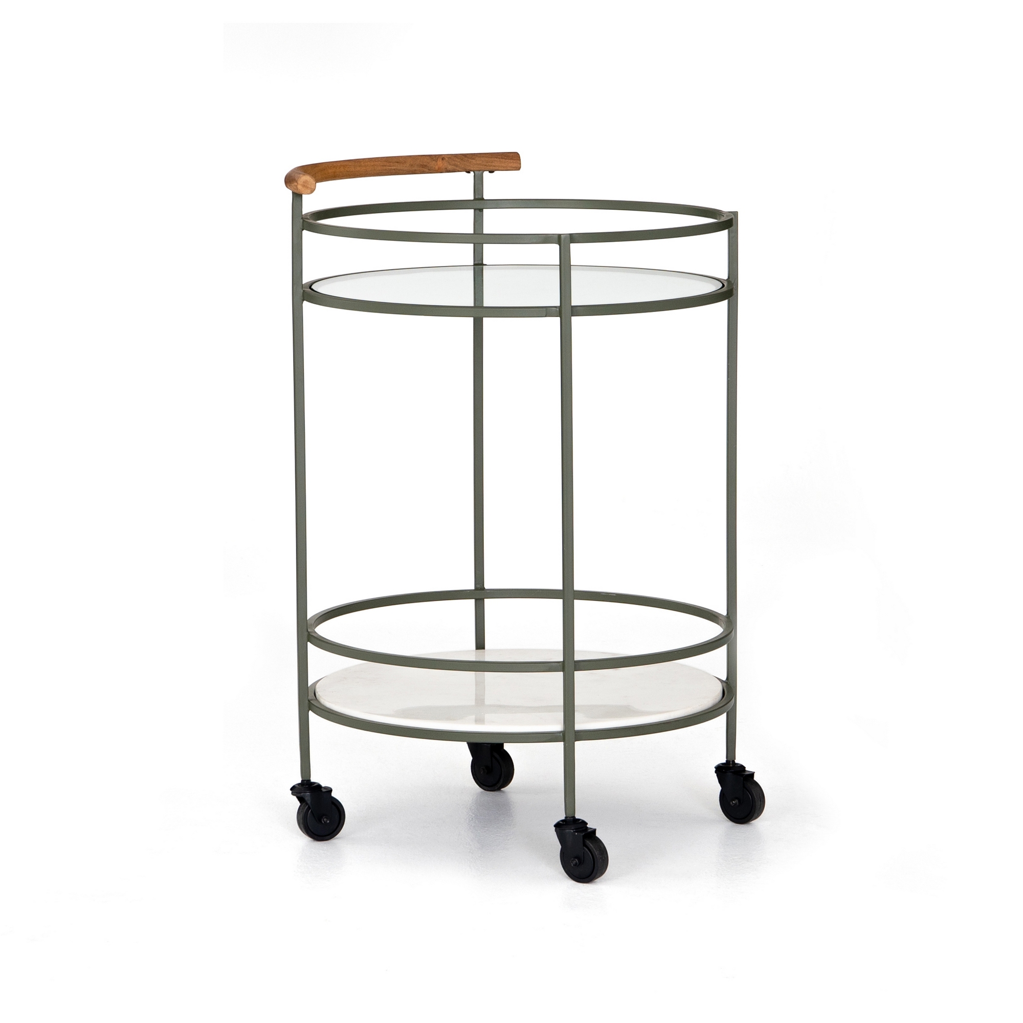 Dempsey Serving Cart In Sage Green