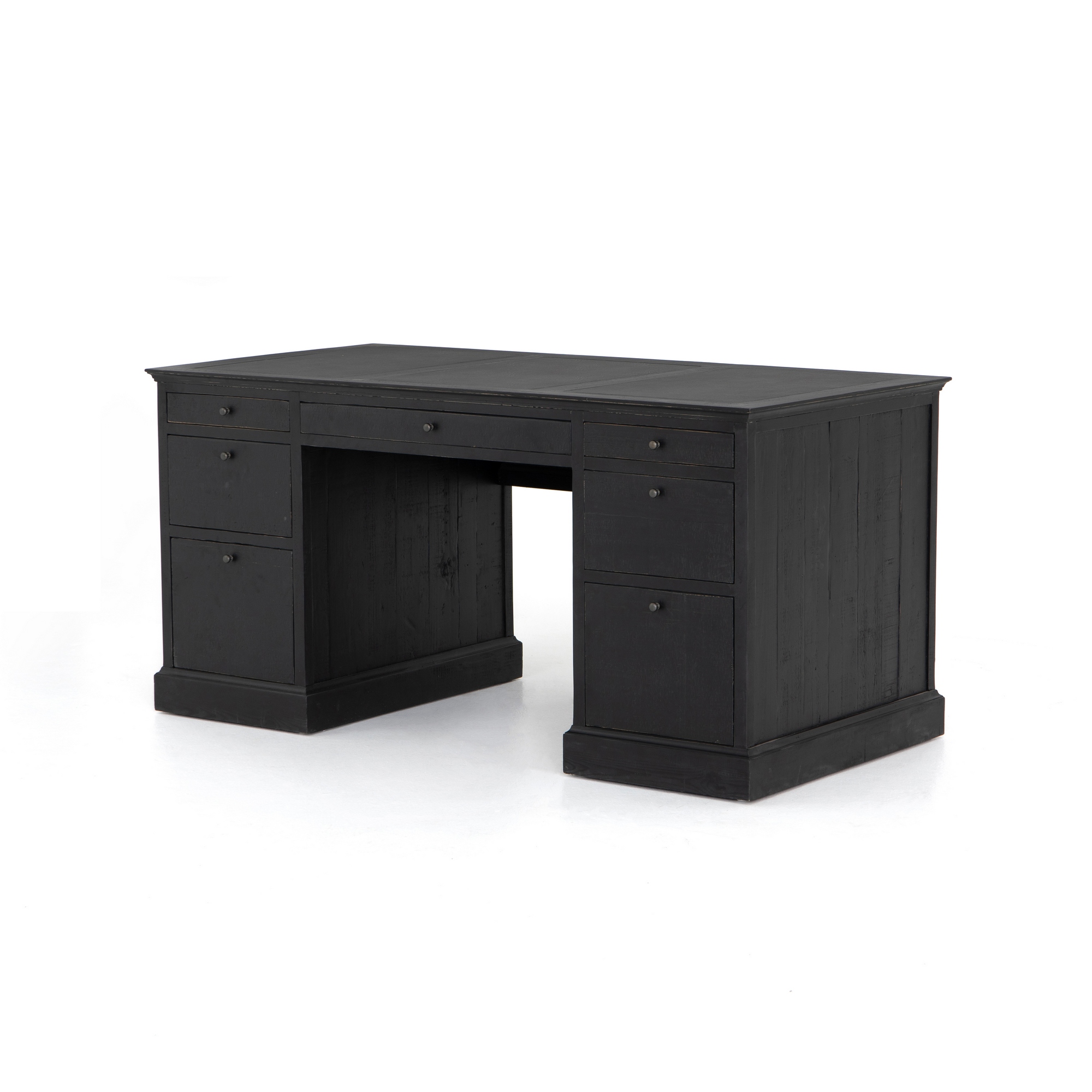 Ivy Executive Desk-Matte Black