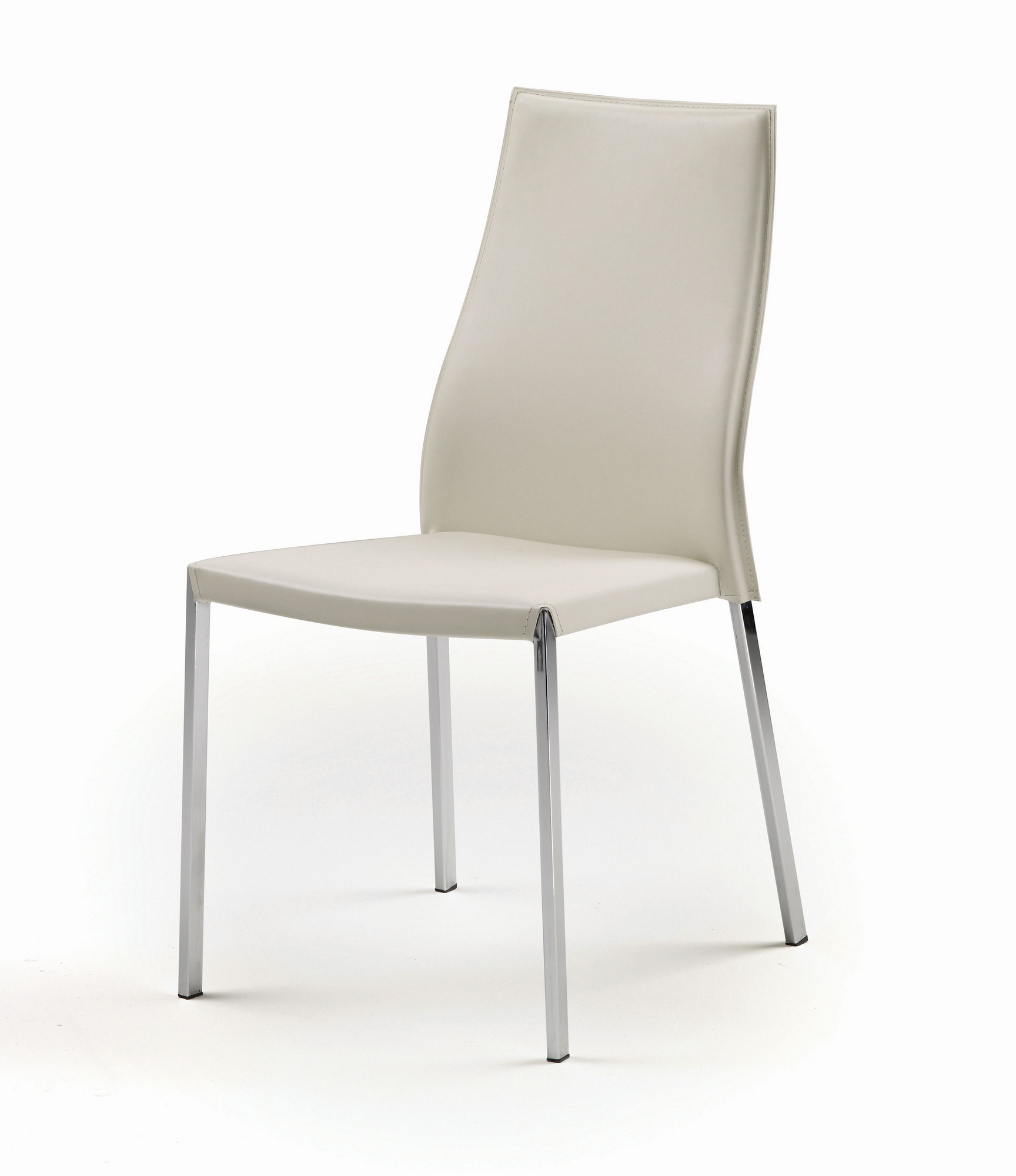 Daniel Dining Chair - White Leather