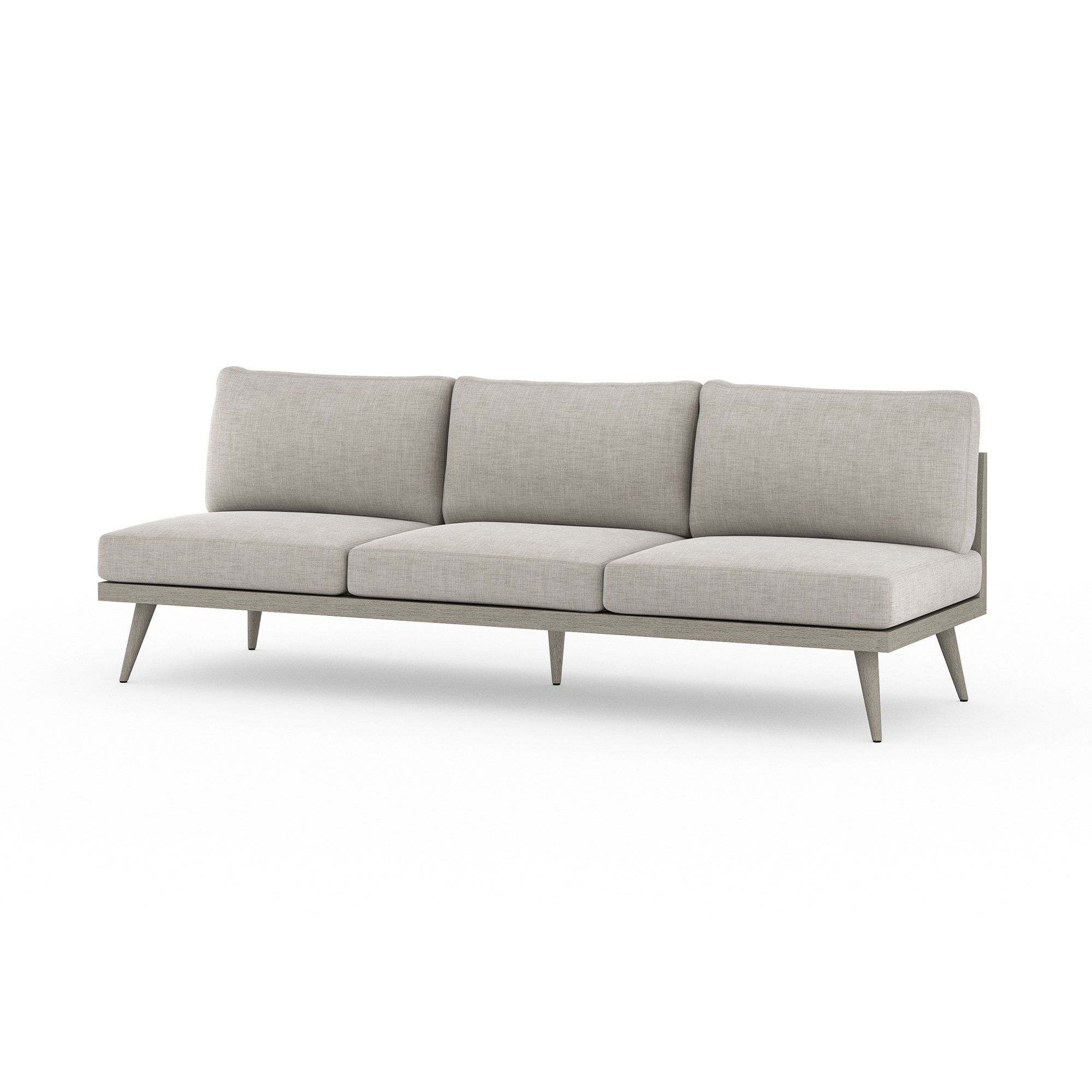 Tilly Outdoor Sofa In 90" In Grey/Stone Grey