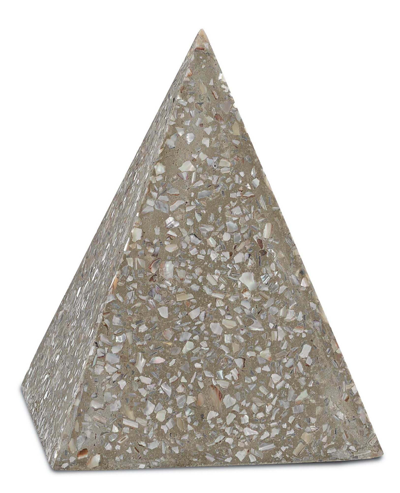 Abalone Small Concrete Pyramid