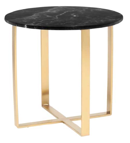 ROSA SIDE TABLE, BLACK | GOLD