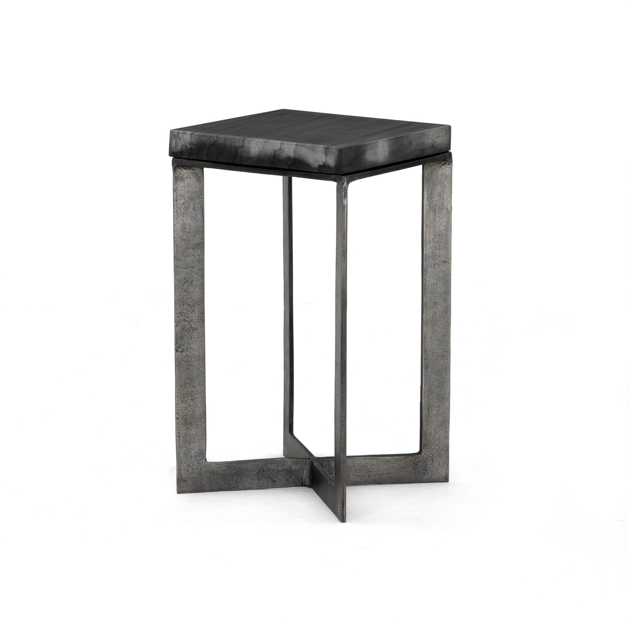 Lennie End Table In Ebony Marble