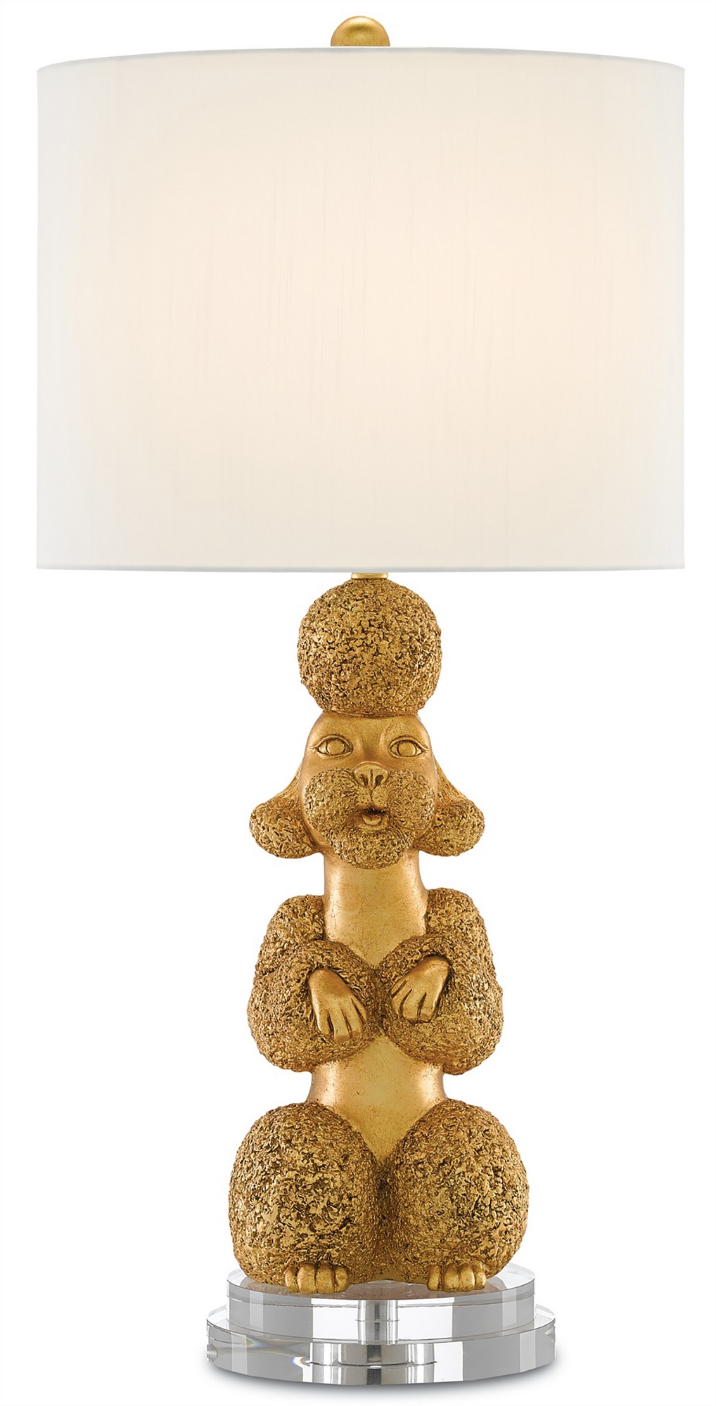 Ms. Poodle Gold Table Lamp In Royal Gold