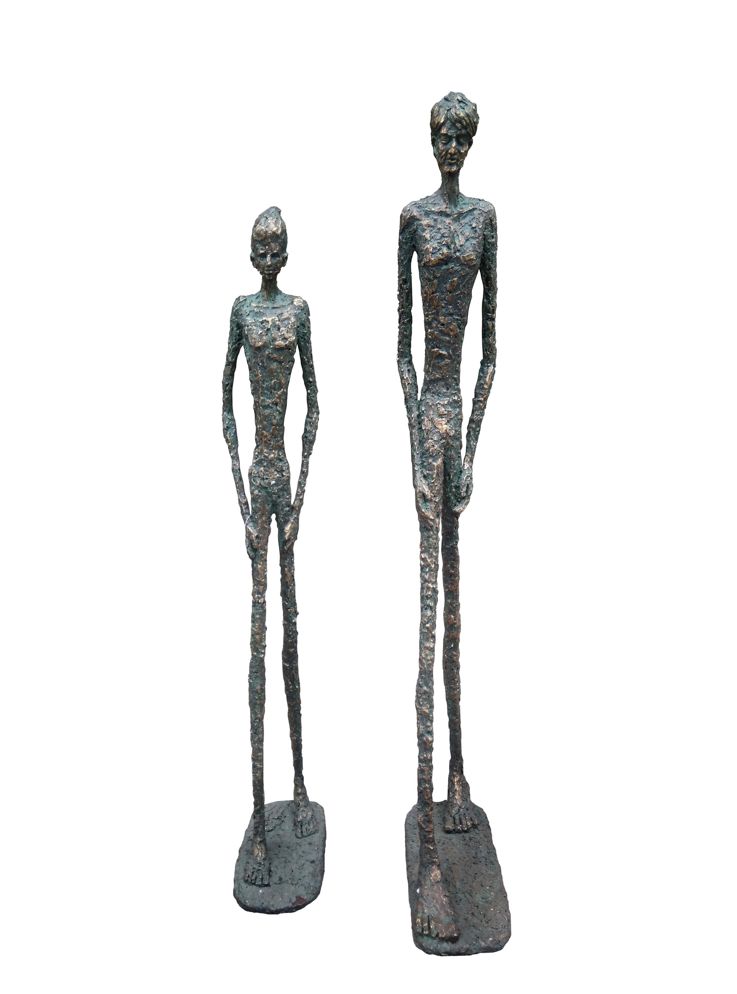 TWO FRIENDS SCULPTURES SET OF TWO