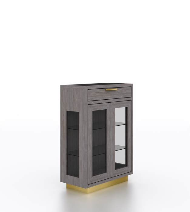Denton Gray Bar Cabinet