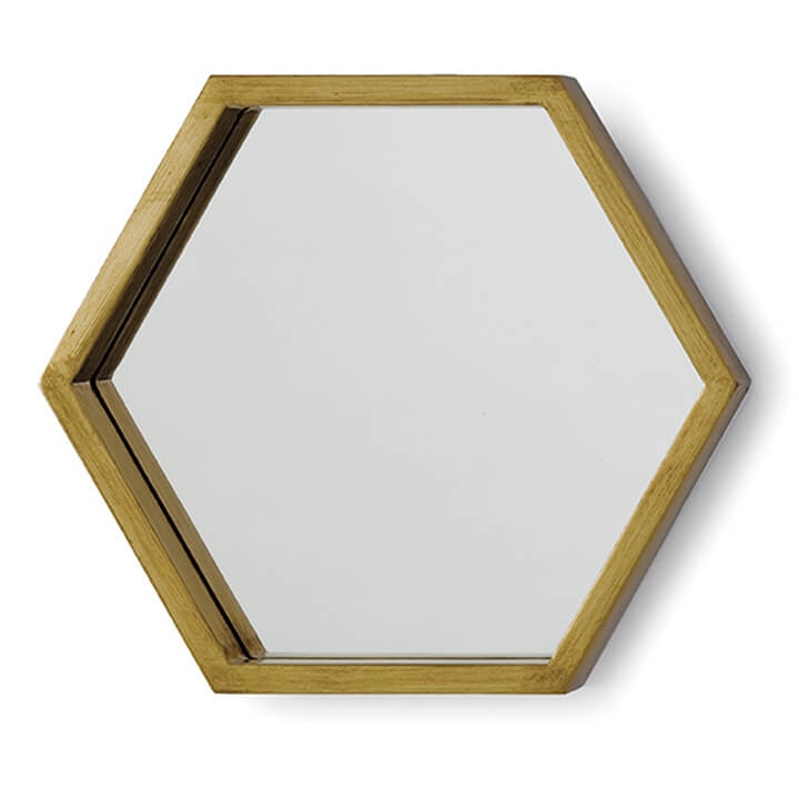 Bee Hive Mirror (Set of 5) In Gold Leaf