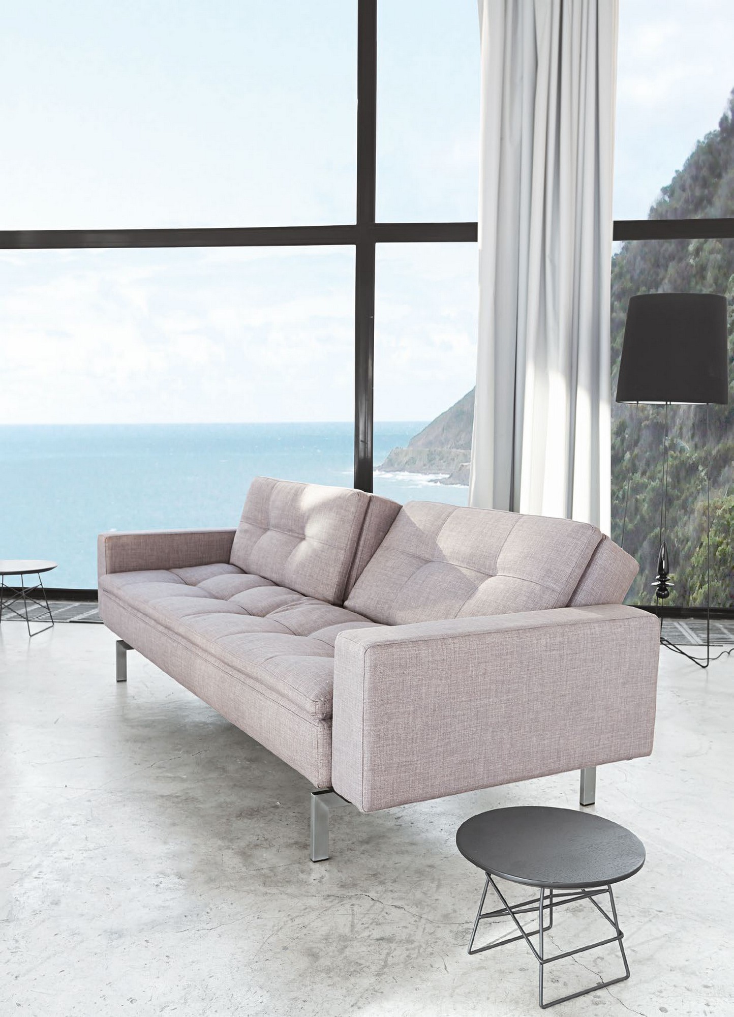 DUBLEXO DELUXE SOFA W/ARMS IN MIXED DANCE NATURAL