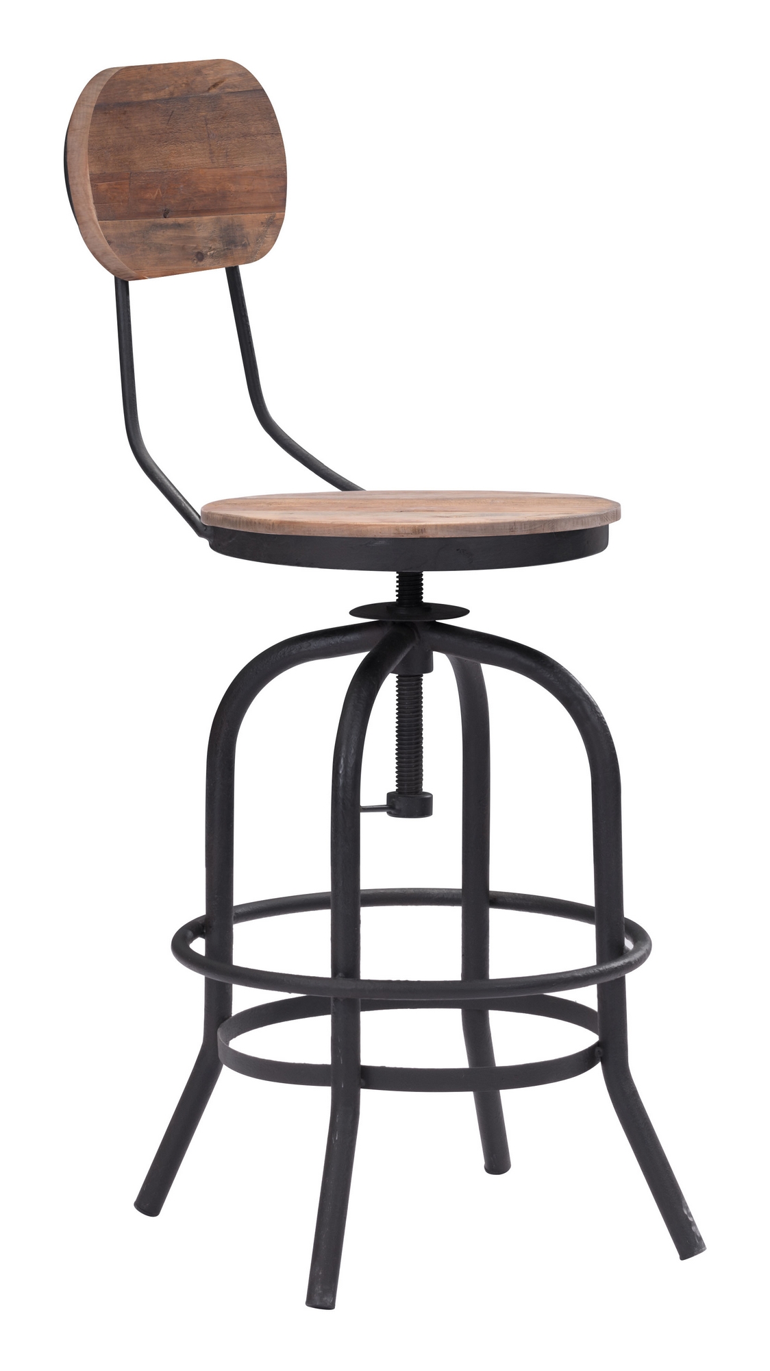 Trudy INDUSTRIAL Counter Chair - Reclaimed Timber