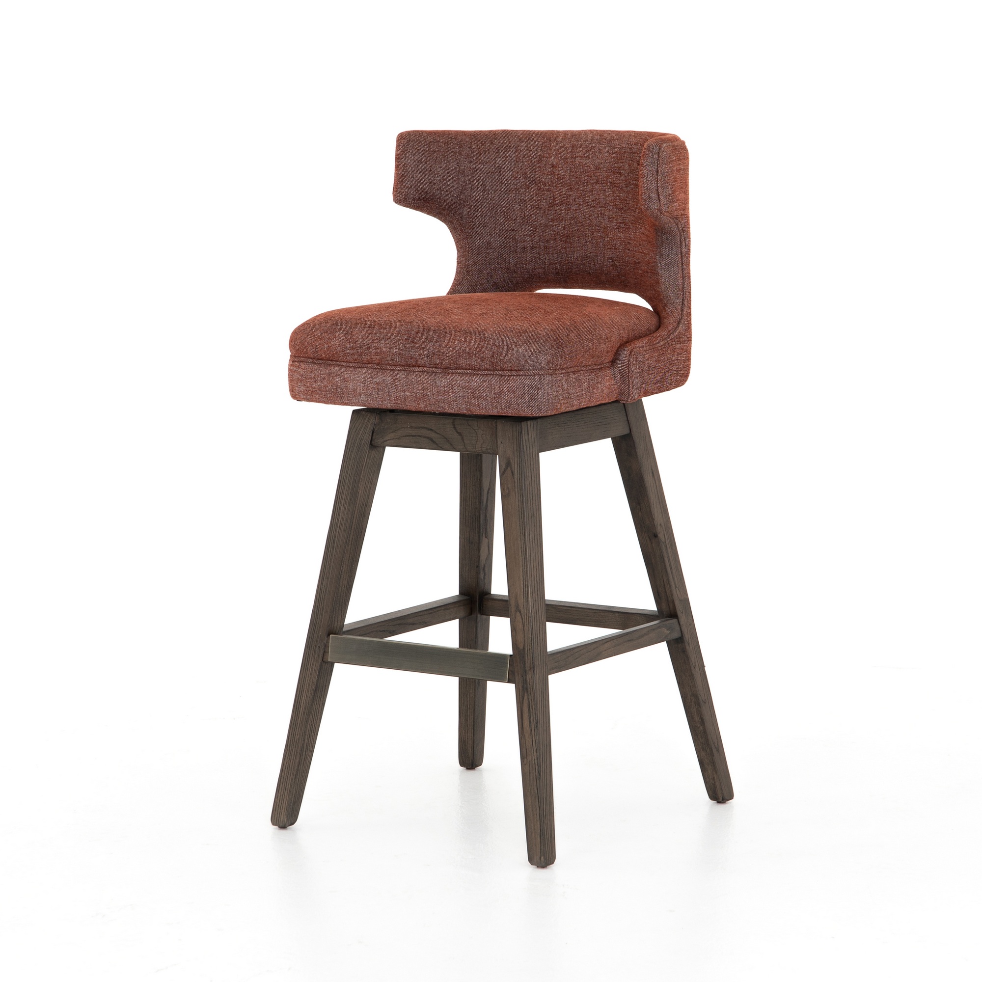 Task Swivel Bar Stool-Twill Brick