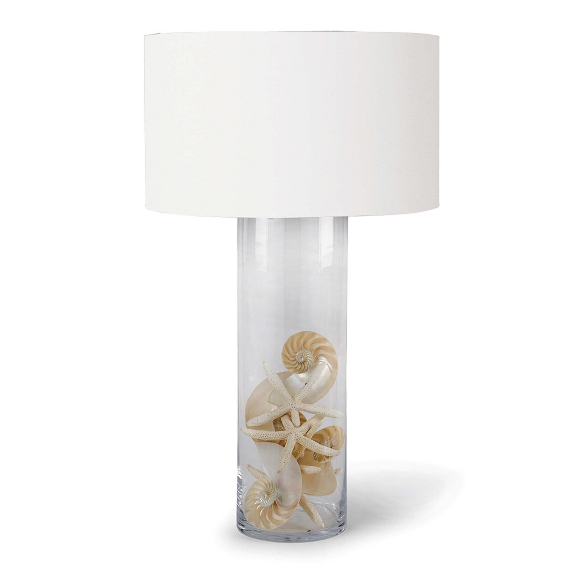 Glass Cylinder Table Lamp