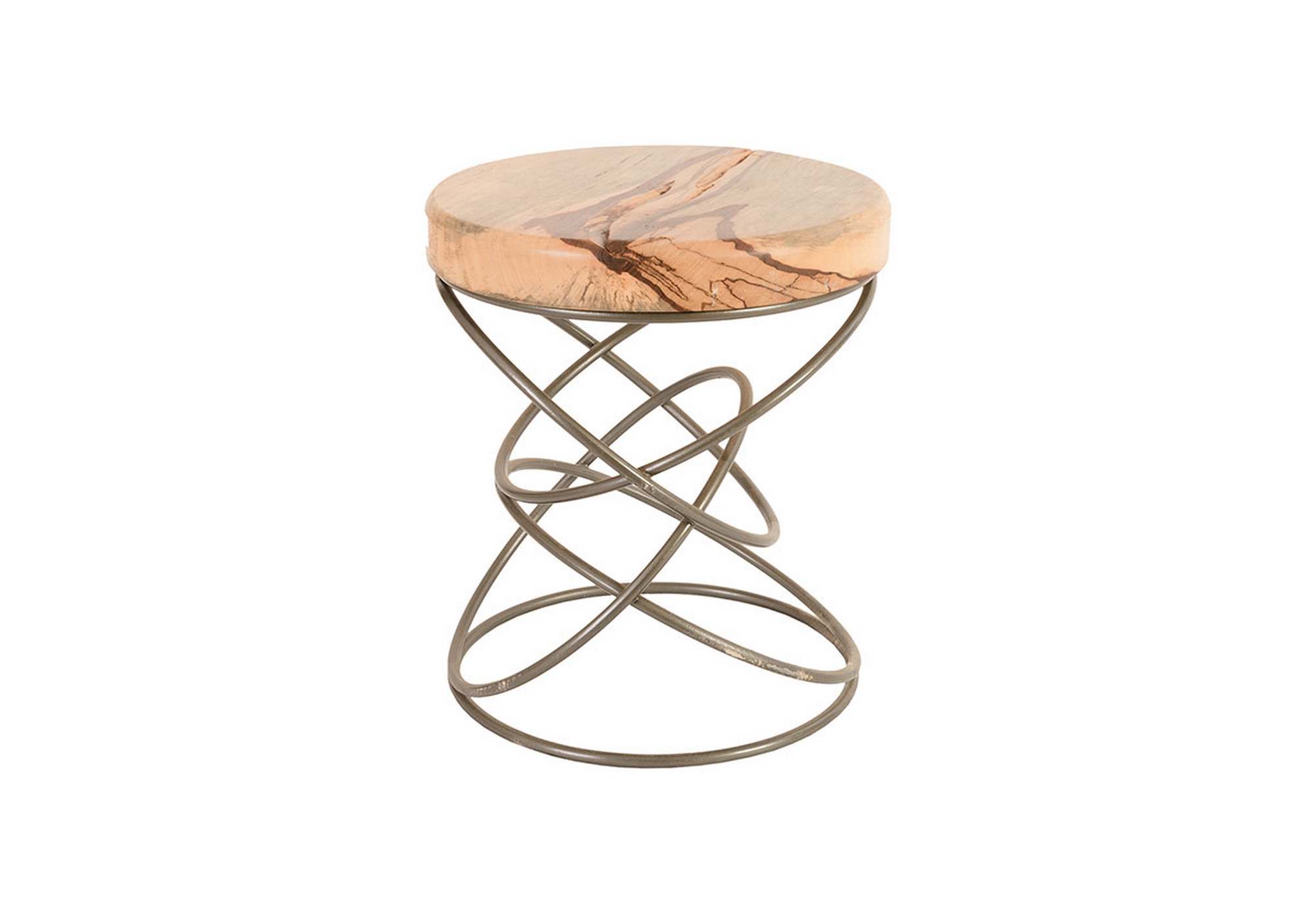 Spiral Stool, Grey Color, Round