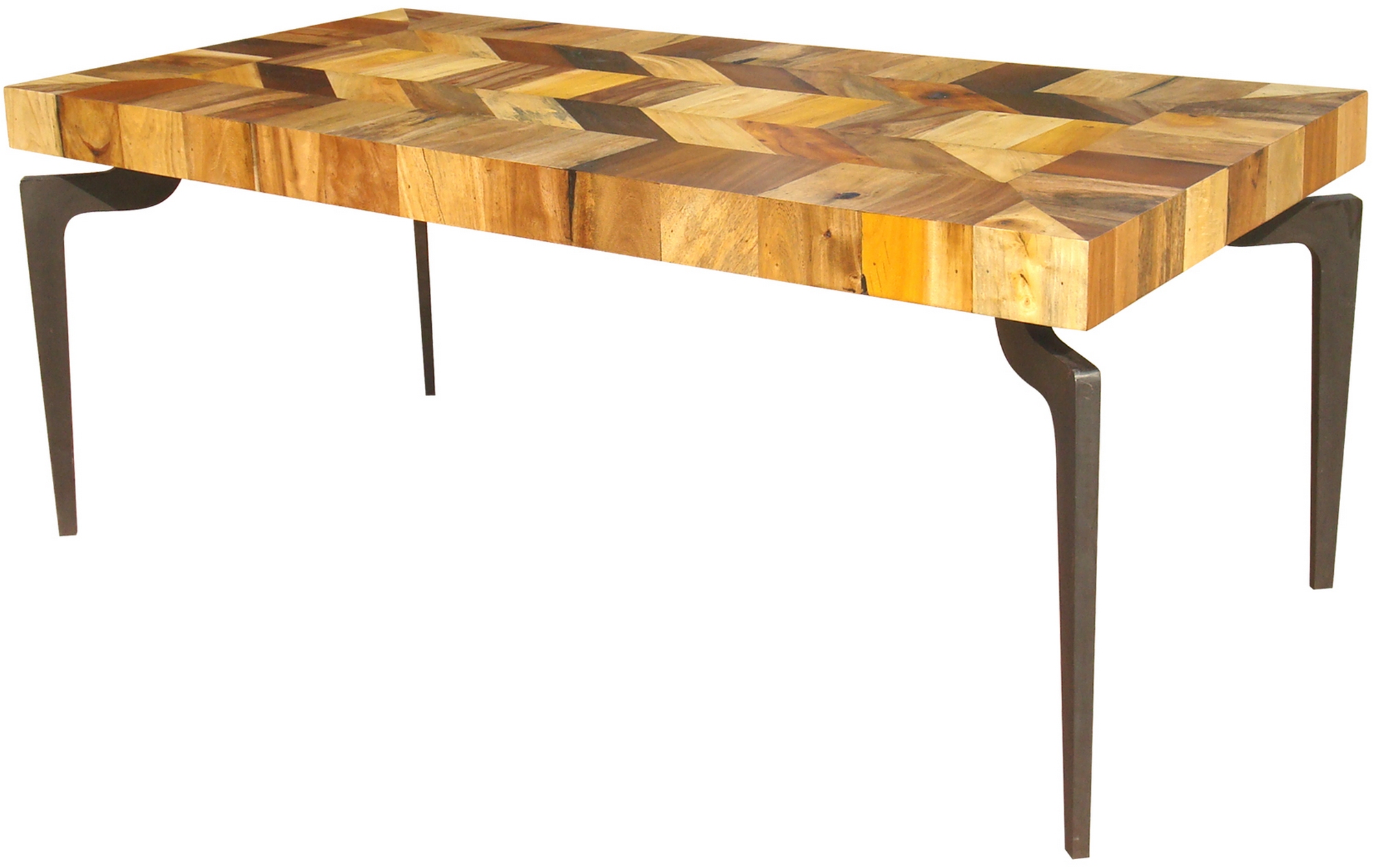 GAJEL DINING TABLE WITH METAL LEGS