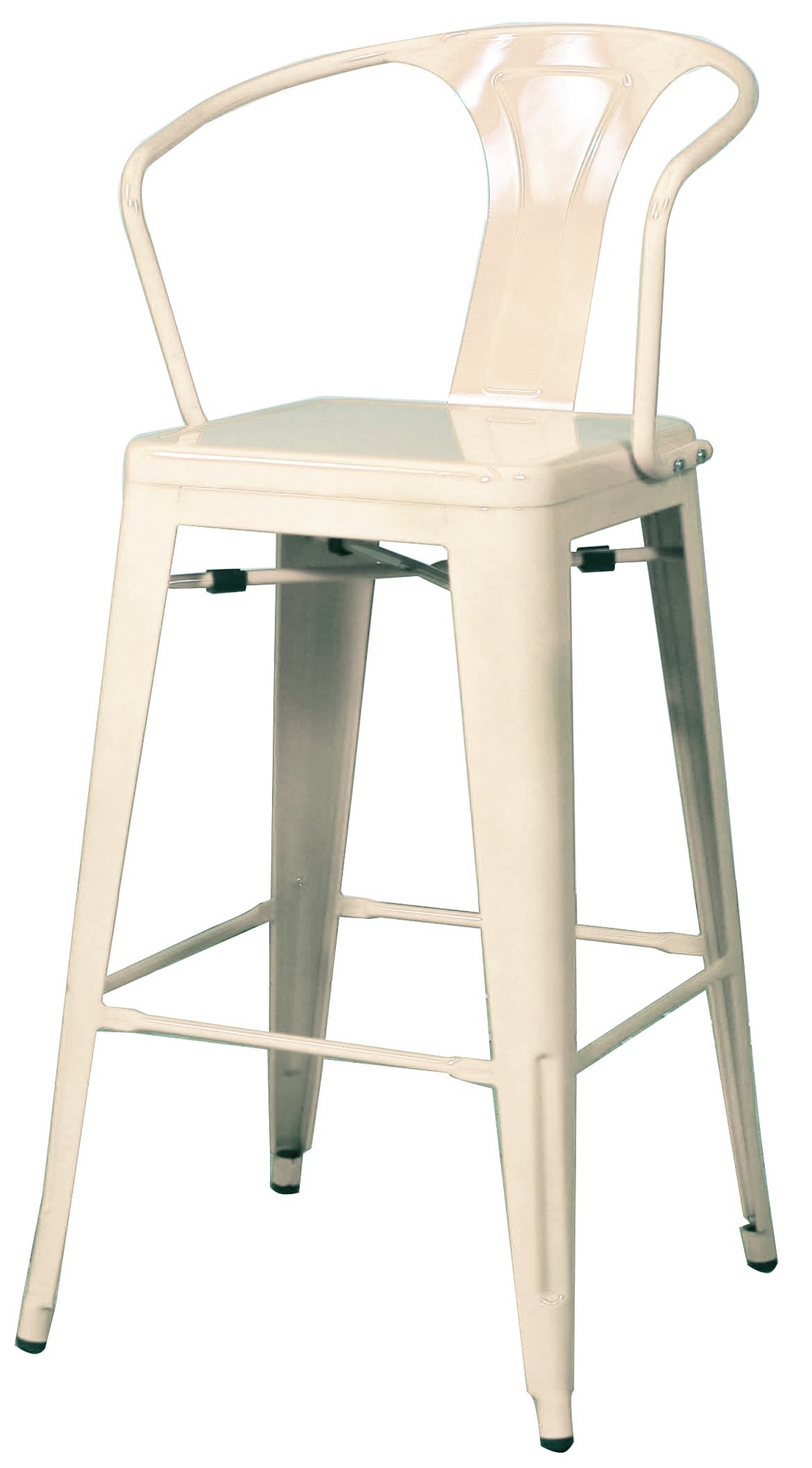 Metropolis Metal Counter Stool In White