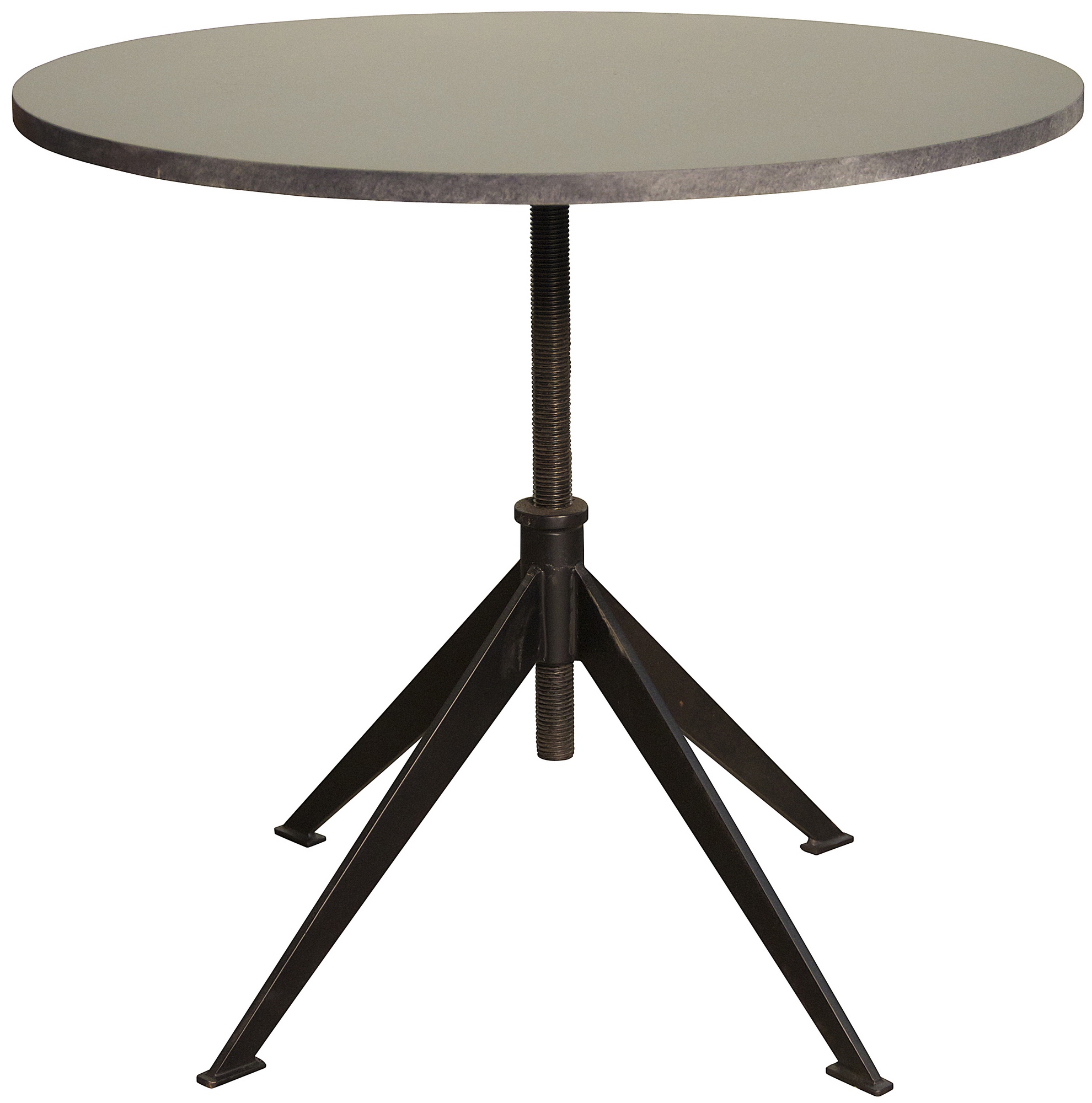 Matilo Adjustable Table, Stone and Metal