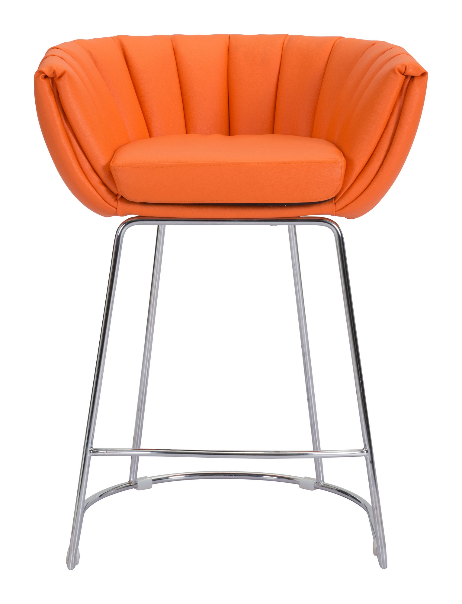 Latte Counter Chair In Orange