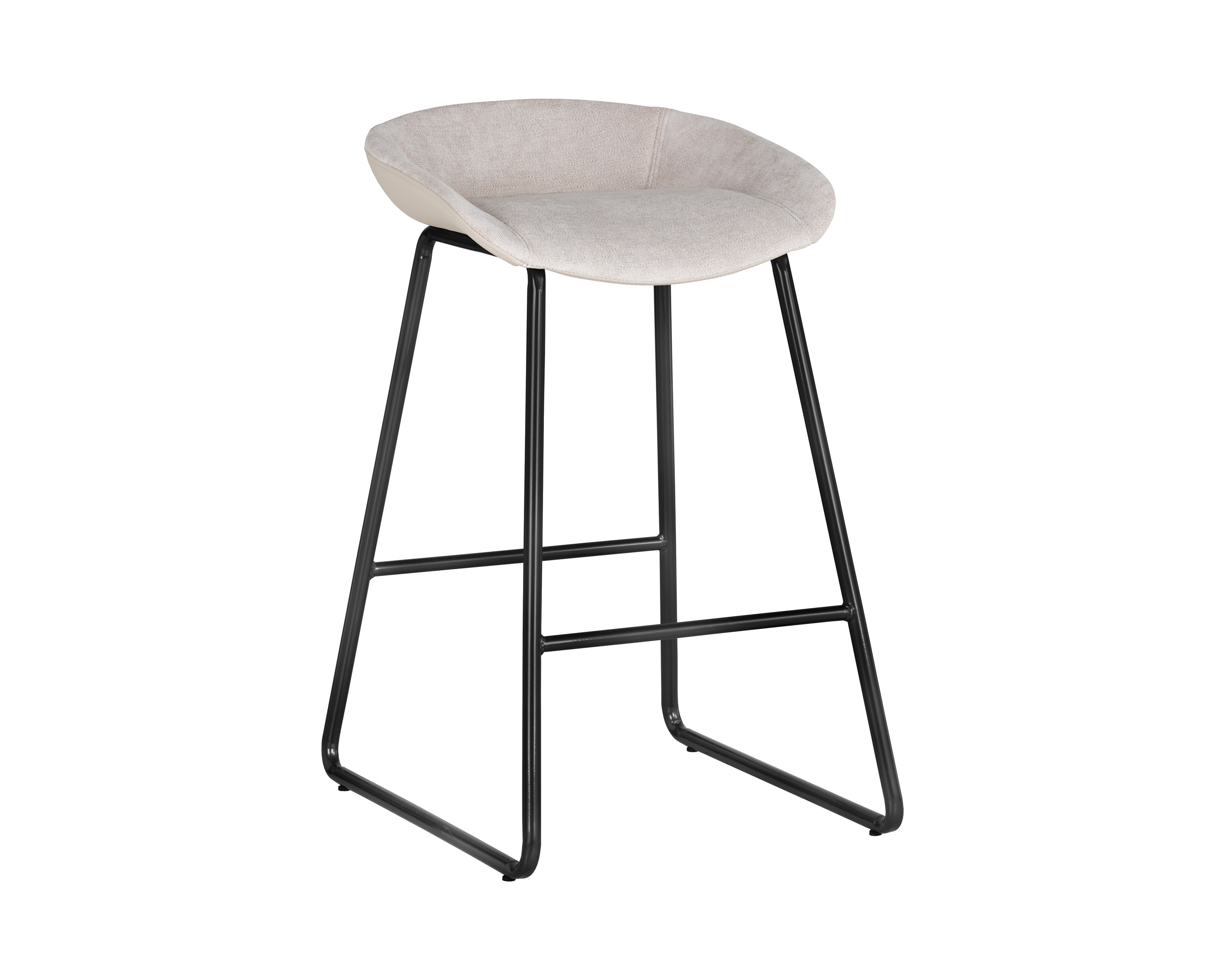 Skylar Counter Stool - Polo Club Muslin / Dillon Cream