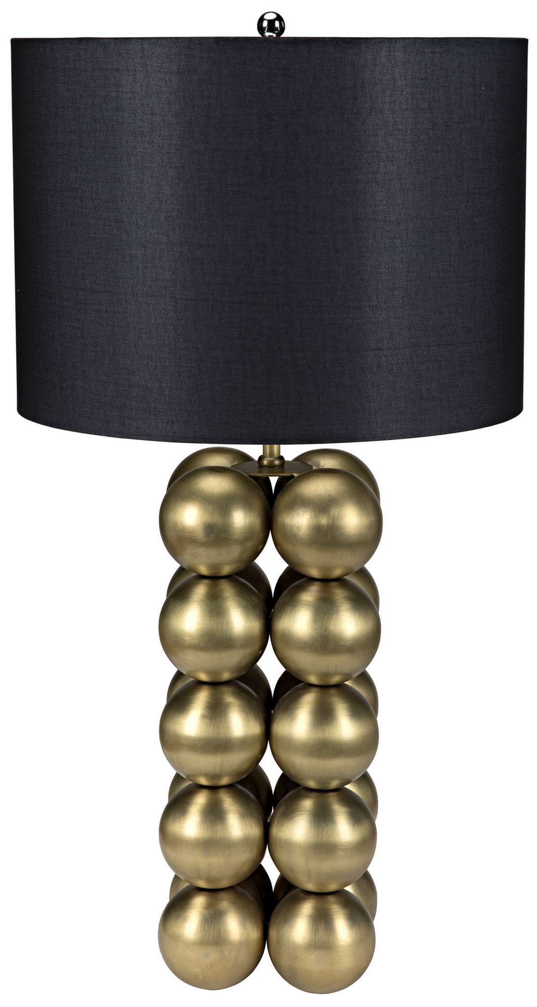 Leo Table Lamp w/ Shade, Antique Bra